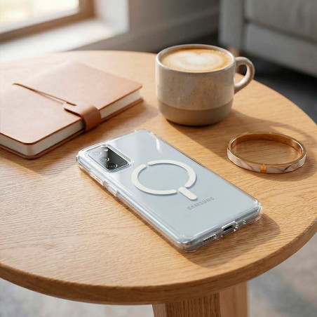 Cover Trasparente Logo Compatibile con Magsafe per Samsung Galaxy S20 ...