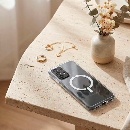 Cover Trasparente Logo Compatibile con Magsafe per Samsung Galaxy A52S ...