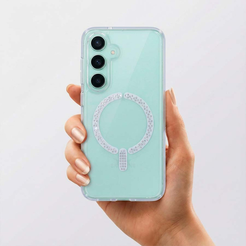 Cover Antiyellow Compatibile con MagSafe con Brillanti per Samsung ...